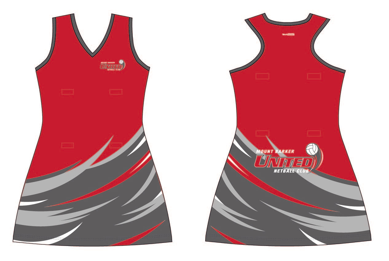 Mt Barker United Netball Dress - Worklocker Mount Barker