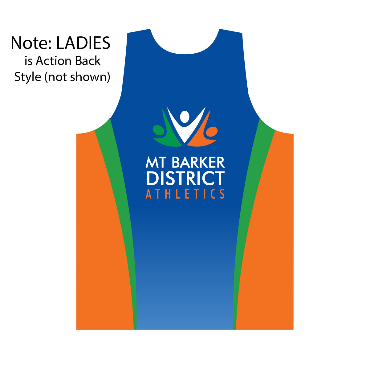 Mt Barker Little Athletics SENIOR Singlet - Worklocker Mount Barker