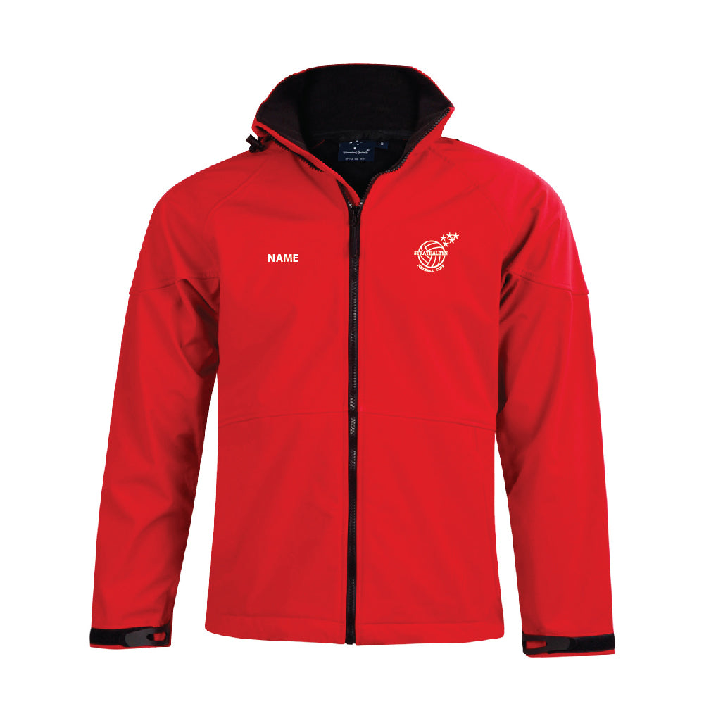 Strathalbyn Netball Club Softshell Jacket (RED) - Kids 6-8 - Worklocker ...